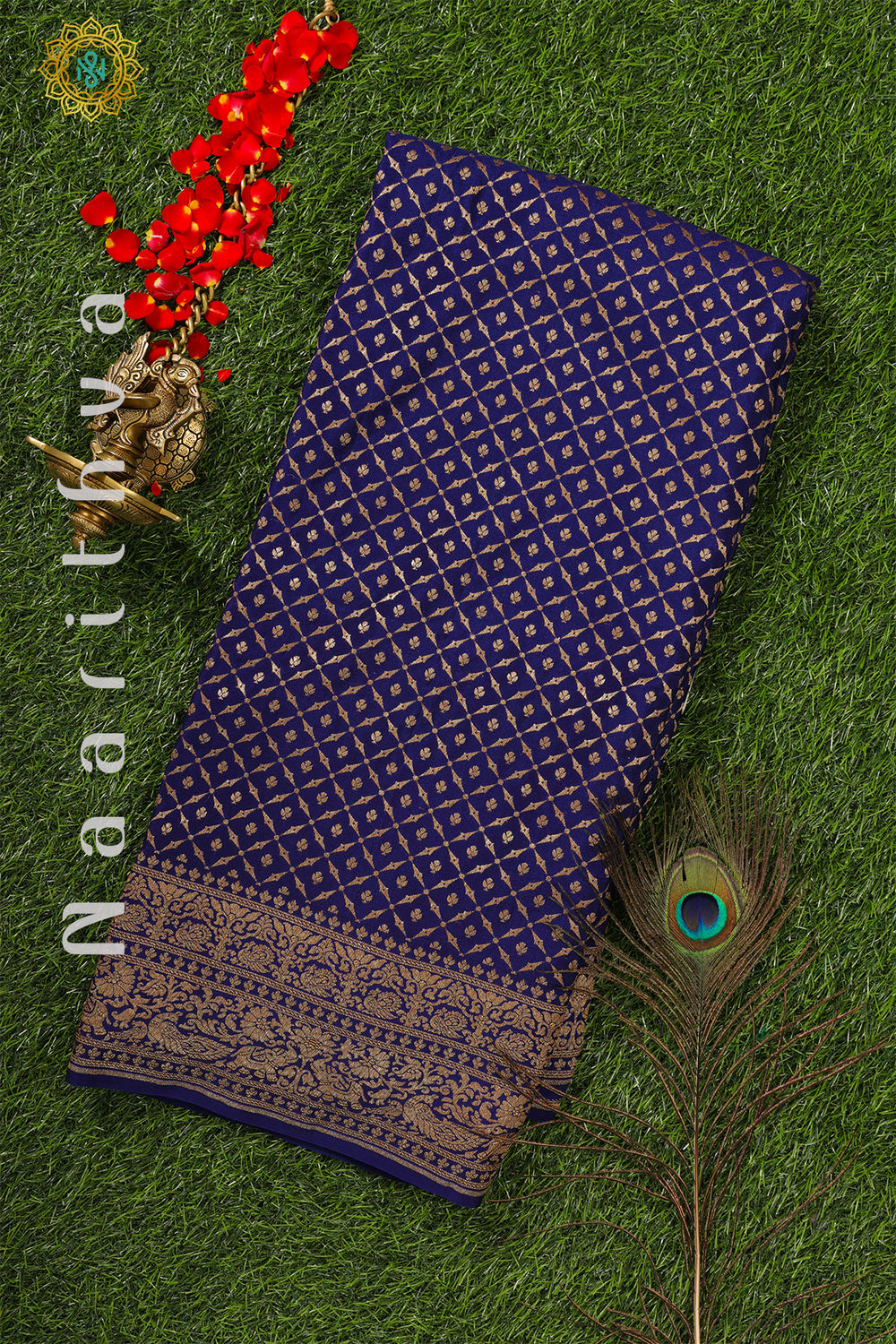 Banarasi Crepe Saree - Buy Pure Banarasi Crepes Sarees